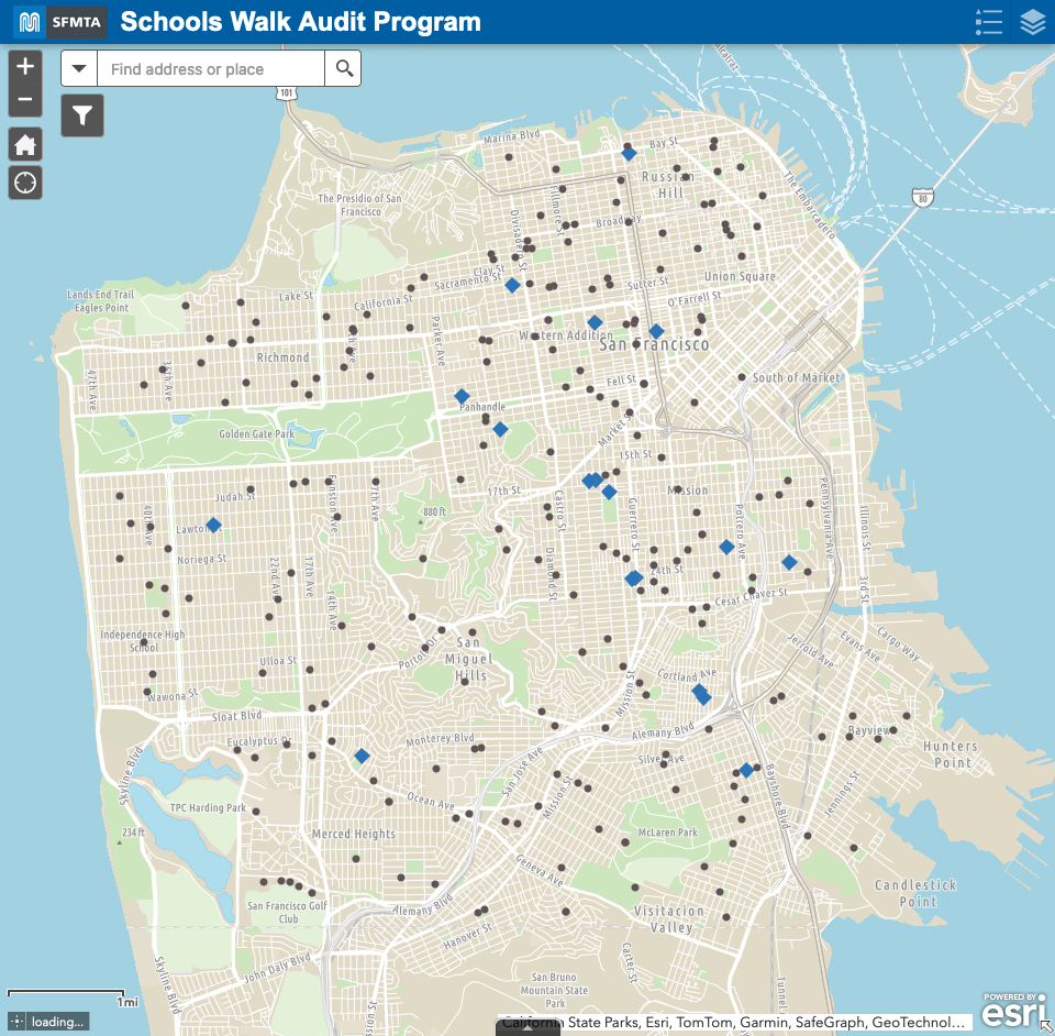 School Walk Audit Map | SFMTA