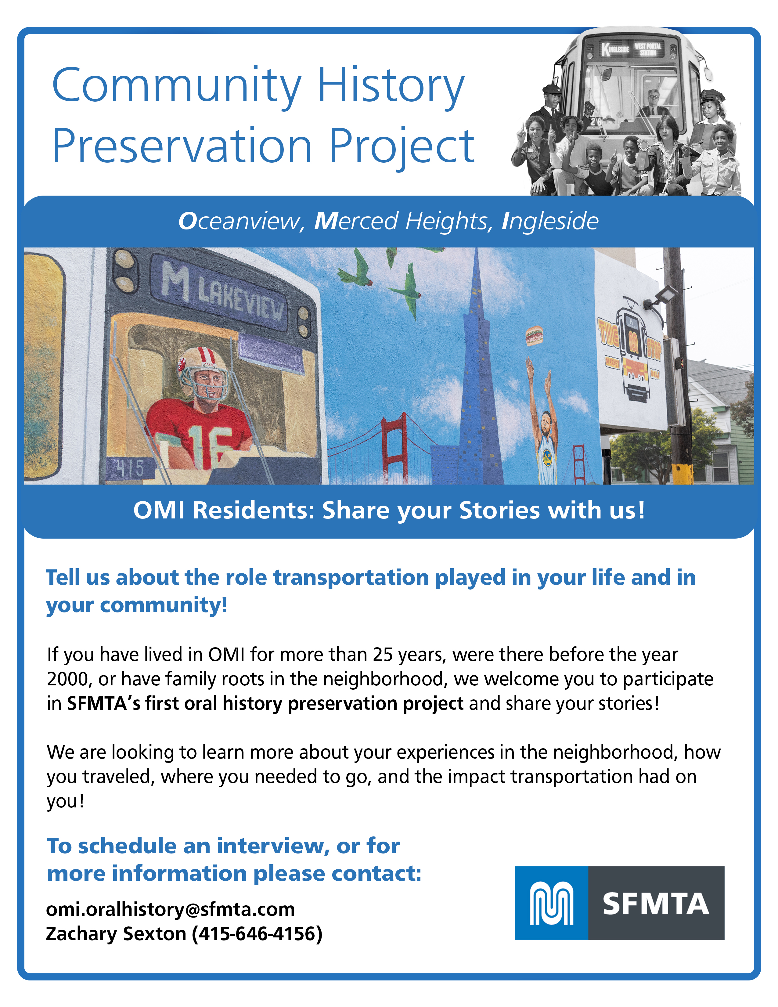 Community History Preservation Project: OMI | SFMTA