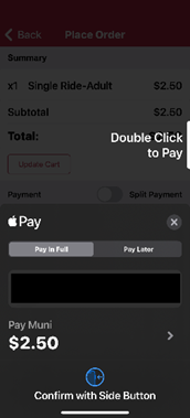 How to select Apple Pay on MuniMobile? | SFMTA