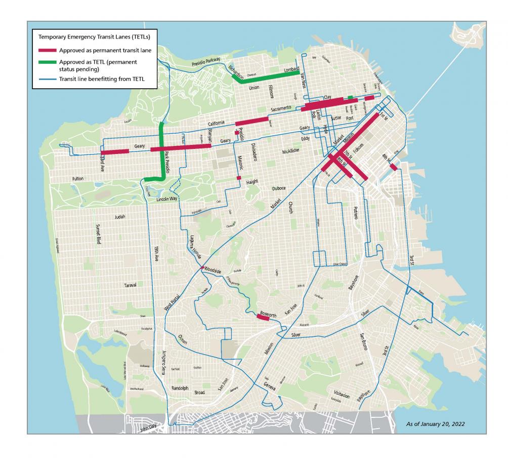 Benefits of Temporary Transit Lanes Made Permanent | SFMTA